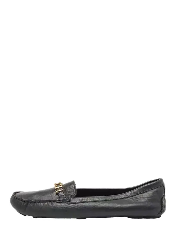 Carolina Herrera Leather Loafers - Black