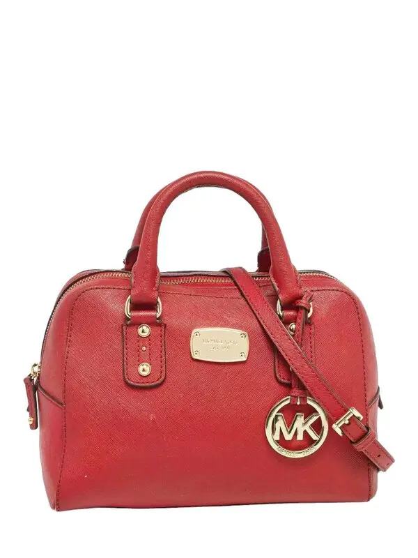 Michael Kors Vintage Logo-plaque Handbag - Red