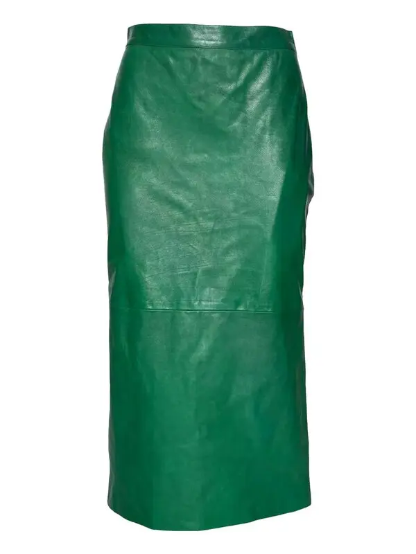Gucci Pencil Skirt With Hem Cut - Green