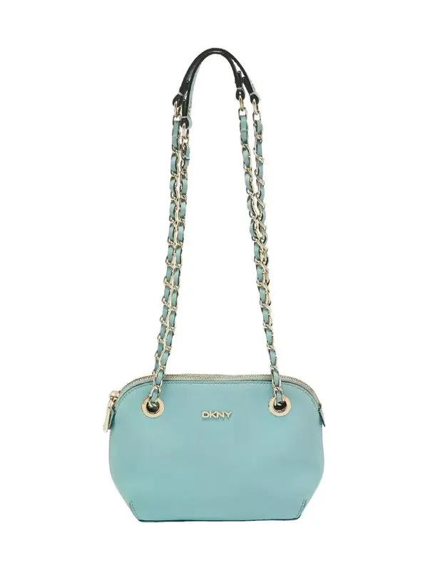 Dkny Leather Shoulder Bag - Blue