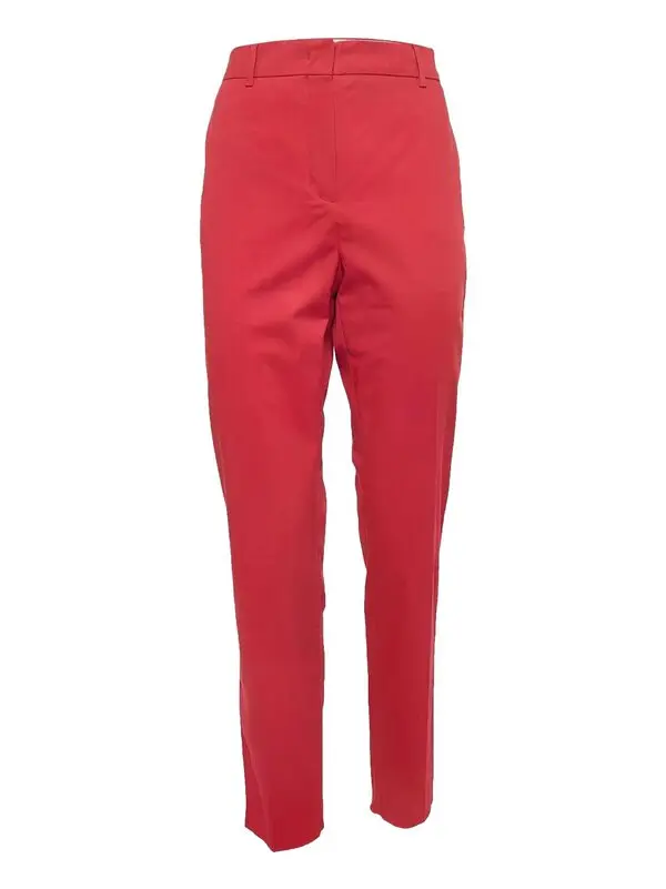 Max Mara Stretch-cotton Five-pocket Trousers - Red