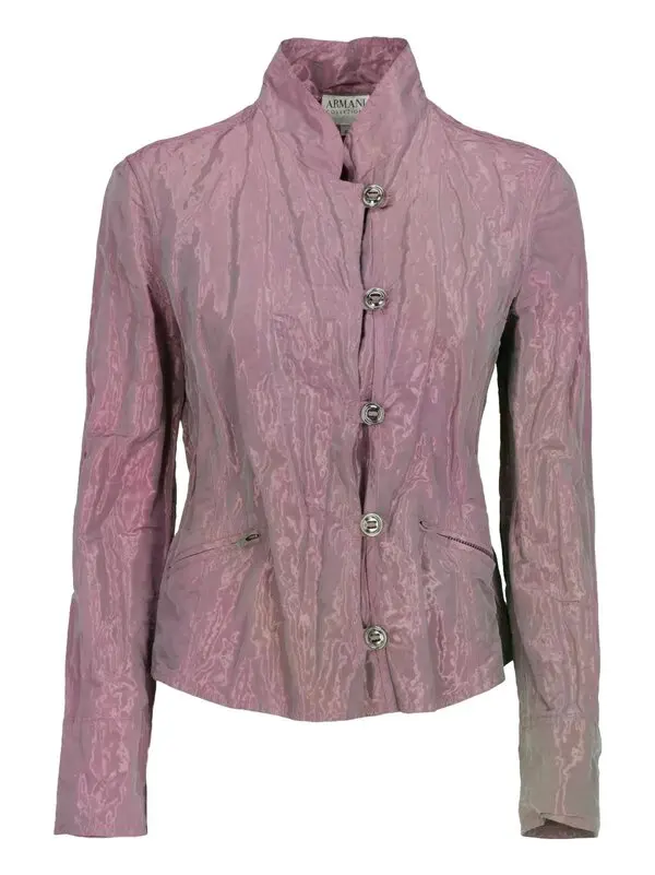 Giorgio Armani Lamé-effect Jacket - Purple