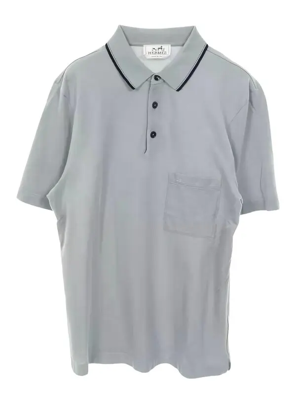Hermès 2010s Chest-pocket Polo Shirt - Grey