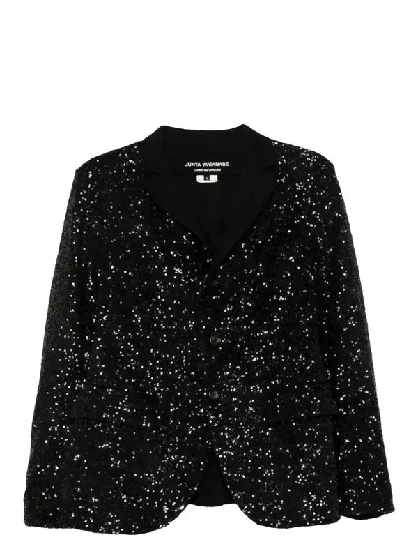JUNYA WATANABE COMME DES GARCONS Sequin-embellished Blazer - Black
