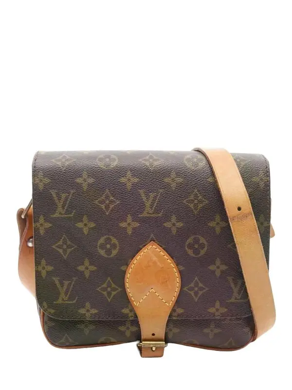 LOUIS VUITTON 1984 Cartouchière Mm Monogram Shoulder Bag - Brown