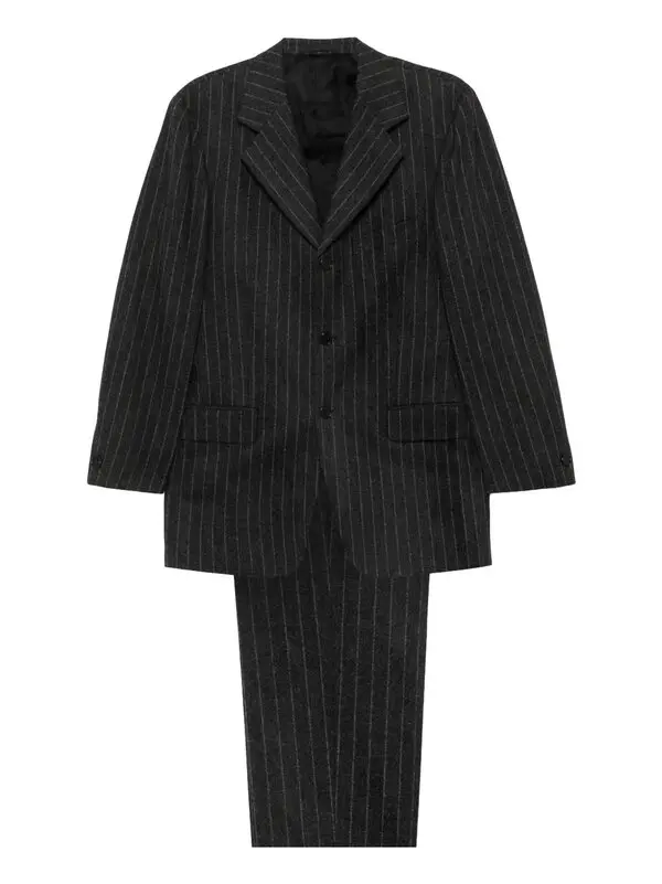 ROMEO GIGLI 1990s Pinstripe Suit - Grey