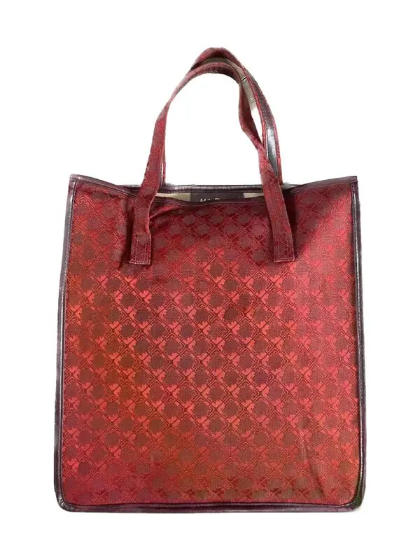FERRAGAMO 1970s Canvas Tote Bag - Red