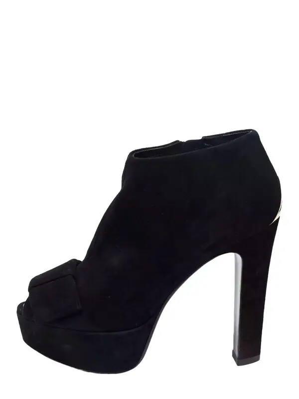 LOUIS VUITTON 125mm Suede Pumps - Black