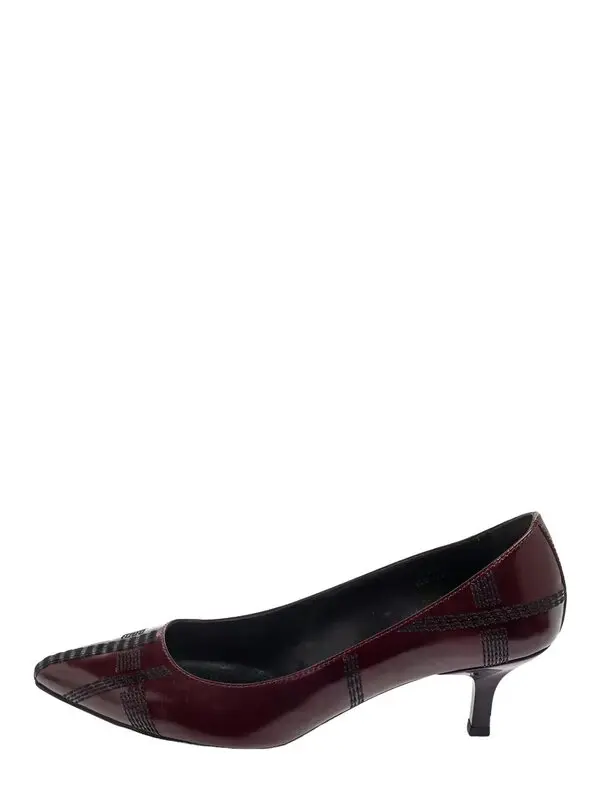 TOD'S Pointed-toe Embroidered Leather Pumps - Brown