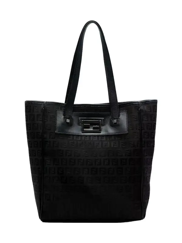 Fendi 2000-2010 Zucchino Canvas Tote Bag - Brown