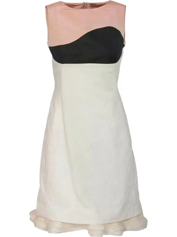Balenciaga Color Block Dress - White