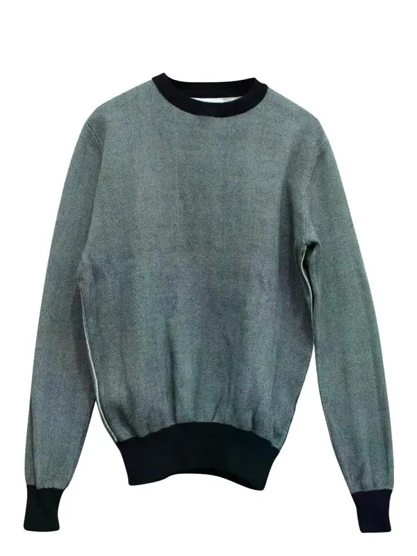 Mr P. Birdseye Cotton Sweater - Grey