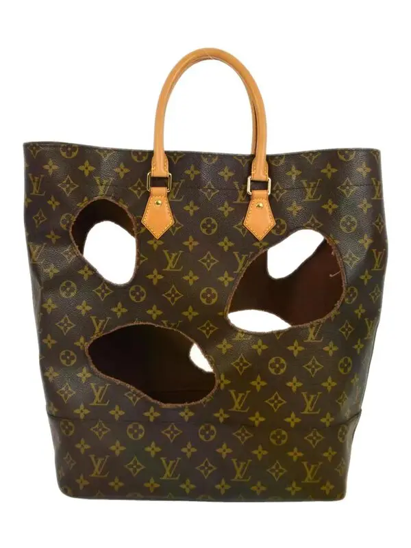 LOUIS VUITTON X Comme Des Garçons 2014 Monogram Canvas Tote - Brown