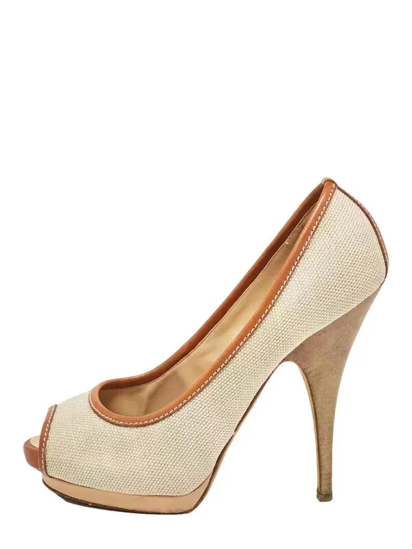 GIUSEPPE ZANOTTI 150mm Peep-toe Pumps - Neutrals