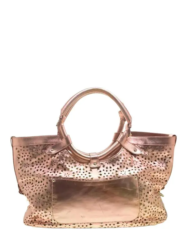 JIMMY CHOO Star Laser-cut Shoulder Bag - Pink