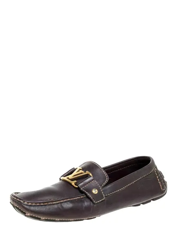 LOUIS VUITTON Leather Loafers - Brown