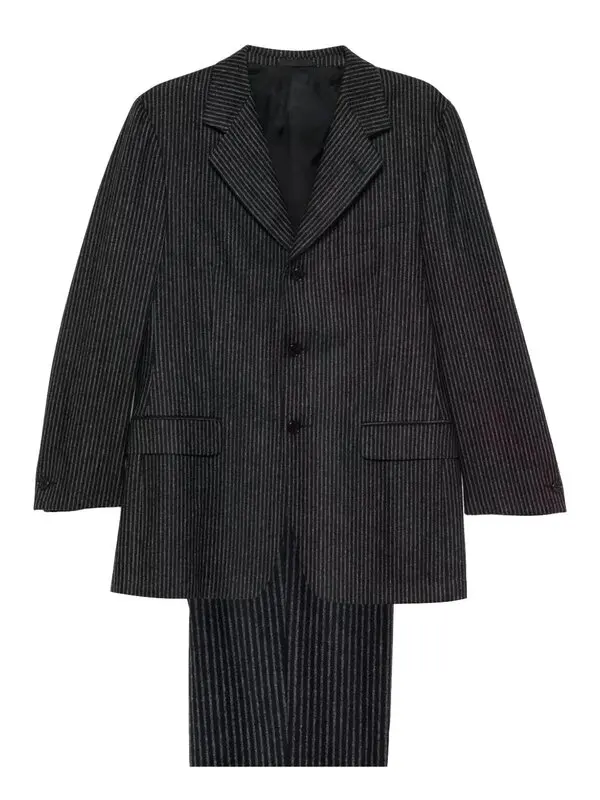 ROMEO GIGLI 1990s Striped Suit - Grey