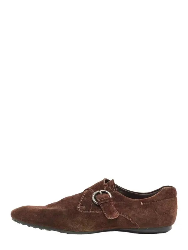 TOD'S Buckle-fastening Suede Loafers - Brown