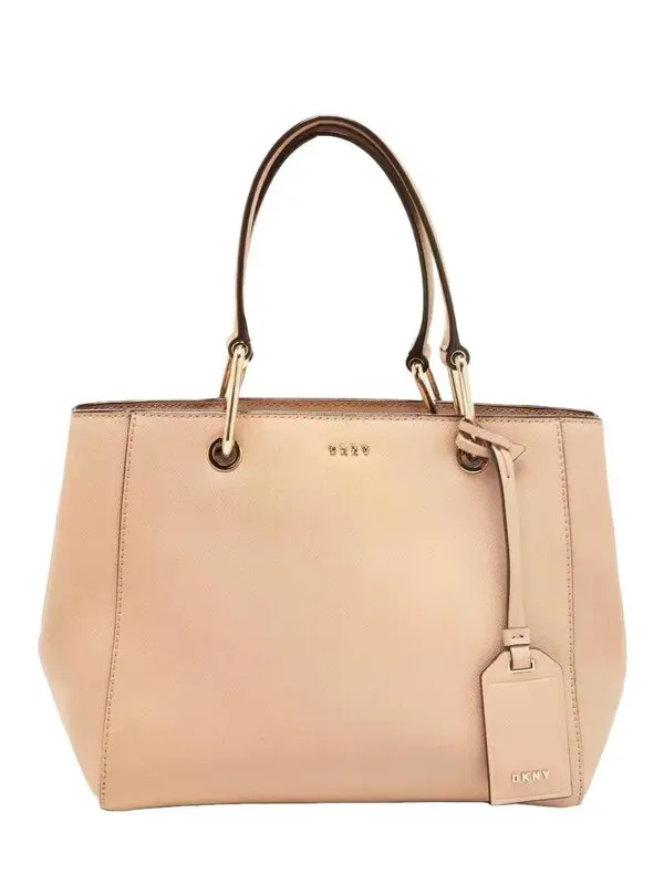 Dkny Vintage Leather Tote Bag - Neutrals