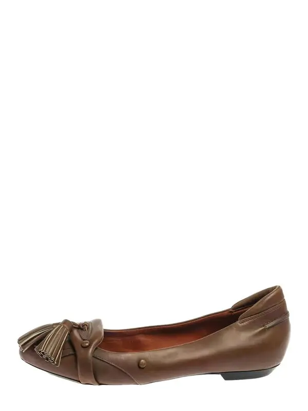 Givenchy Tassel-detail Leather Flats - Brown