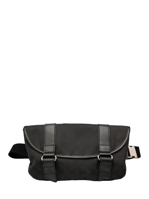 Gucci Gg Canvas Belt Bag - Black