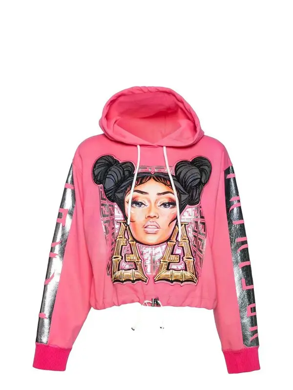 Fendi Nicki Minaj-embroidered Hoodie - Pink
