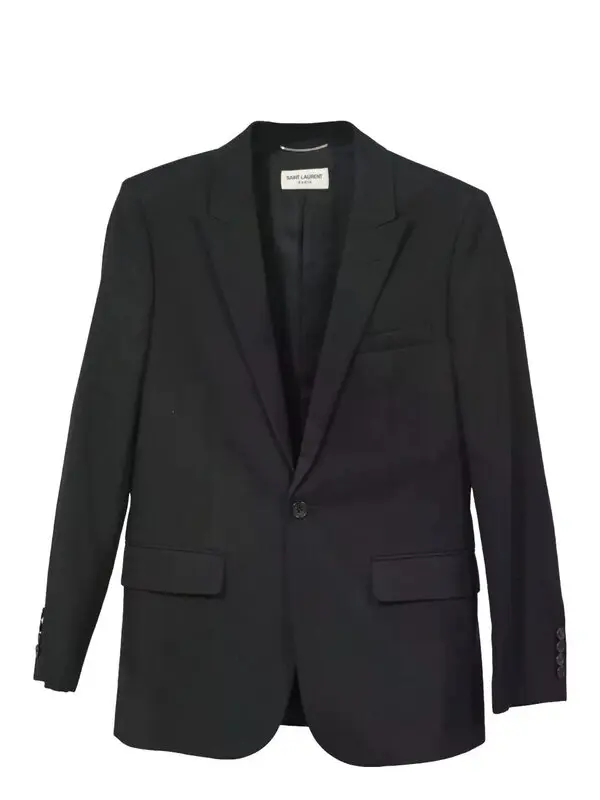 Saint Laurent Buttoned-cuffs Blazer - Black