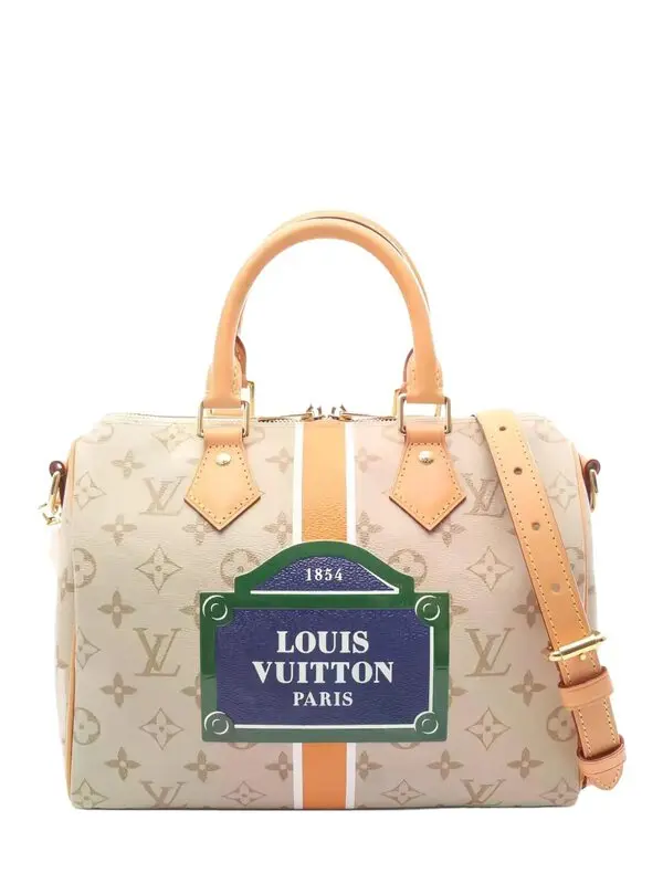 LOUIS VUITTON 2010s Speedy Bandoulière 25 Monogram Tote - Neutrals
