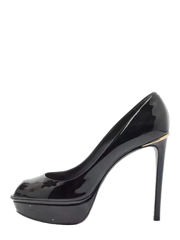 LOUIS VUITTON 130mm Patent Pumps - Black