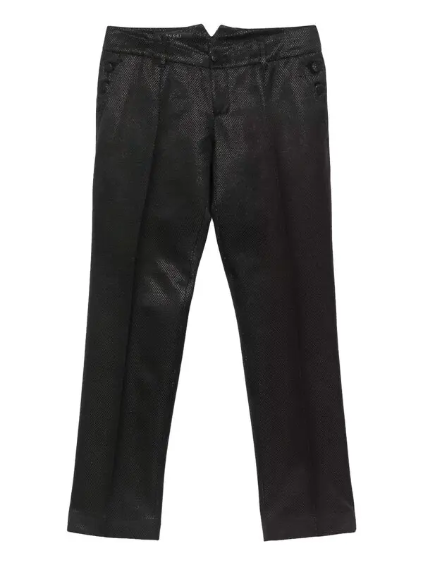Gucci 2000s Jacquard Trousers - Black
