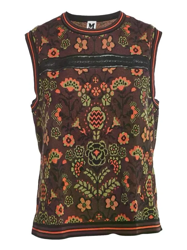 Missoni Floral-pattern Sleeveless Top - Multicolour