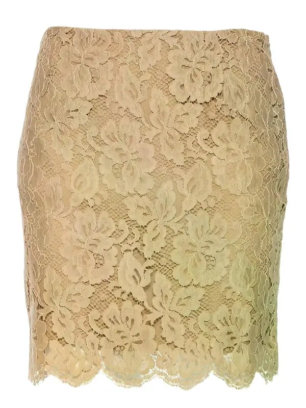Polo Ralph Lauren Floral-lace Mini Skirt - Neutrals