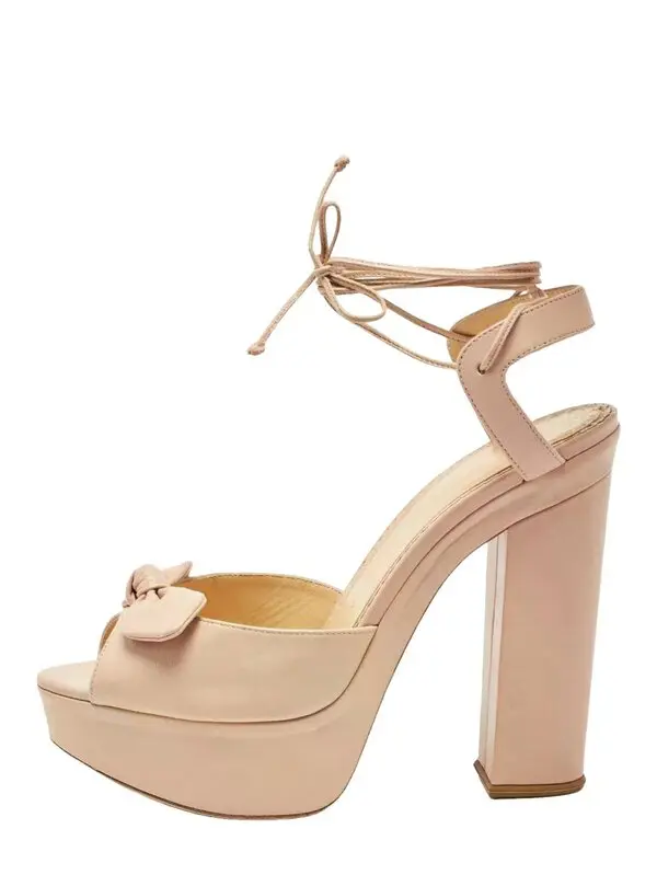 CHARLOTTE OLYMPIA 130mm Leather Heeled Sandals - Pink