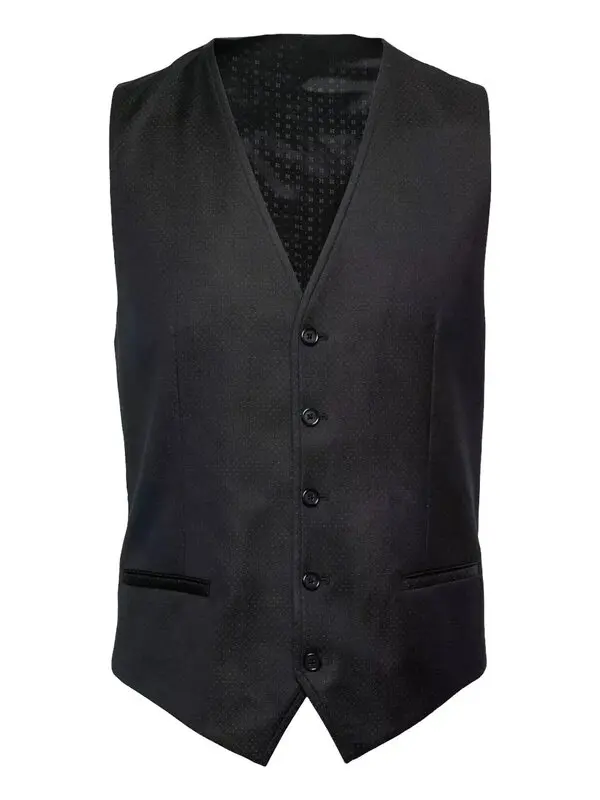 Dolce & Gabbana Polka-dot Waistcoat - Black