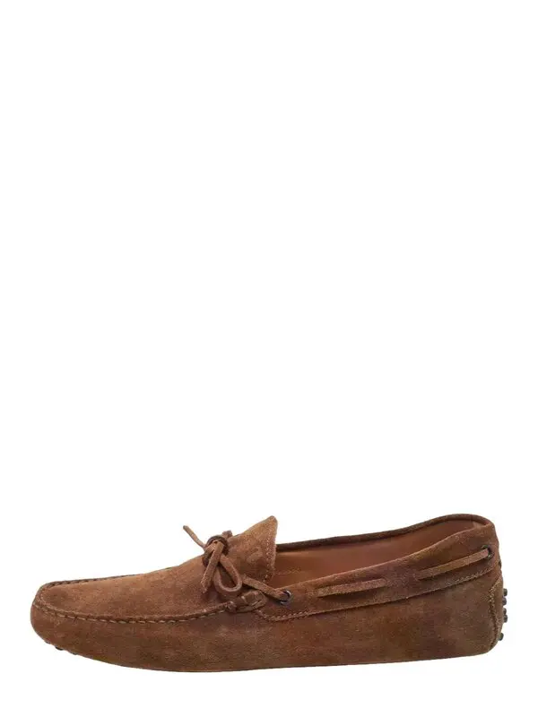 TOD'S Suede Boat Shoes - Brown