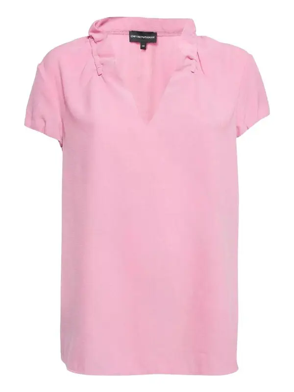 Emporio Armani Short-sleeve V-neck T-shirt - Pink
