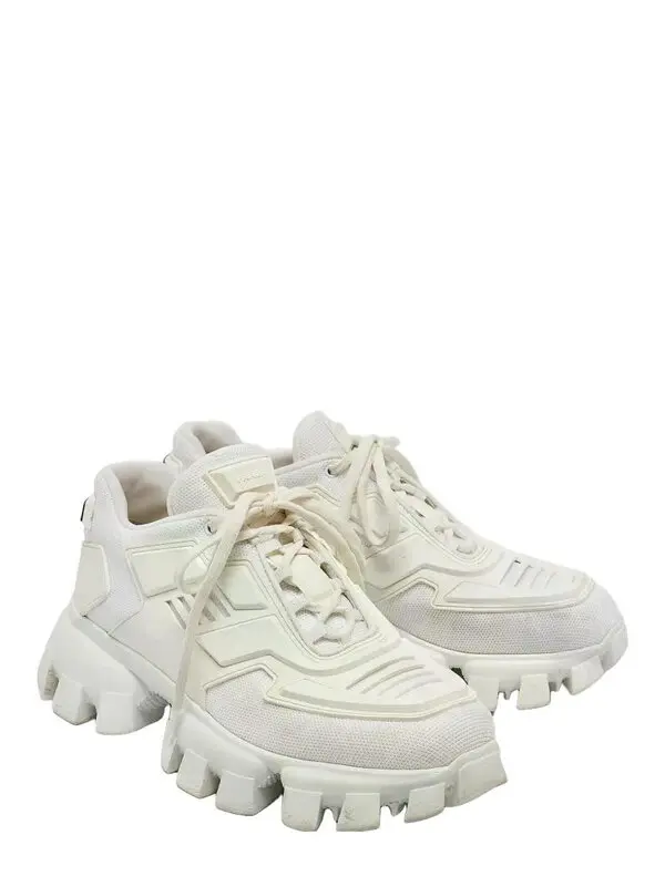 Prada Lace-up Sneakers - White