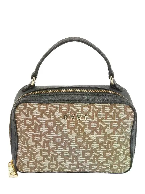 Dkny Monogram-pattern Tote Bag - Black