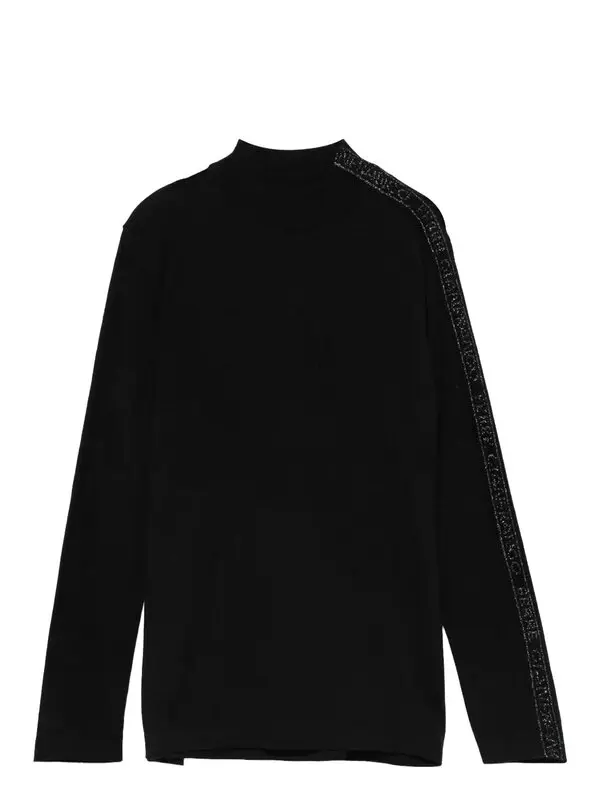Gianfranco Ferre 2004-2005 Logo-tape Sweater - Black