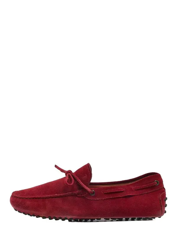 TOD'S Gommino Suede Loafers - Red