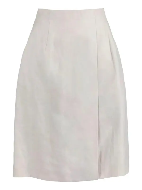 Agnona Vintage Cotton Midi Skirt - White
