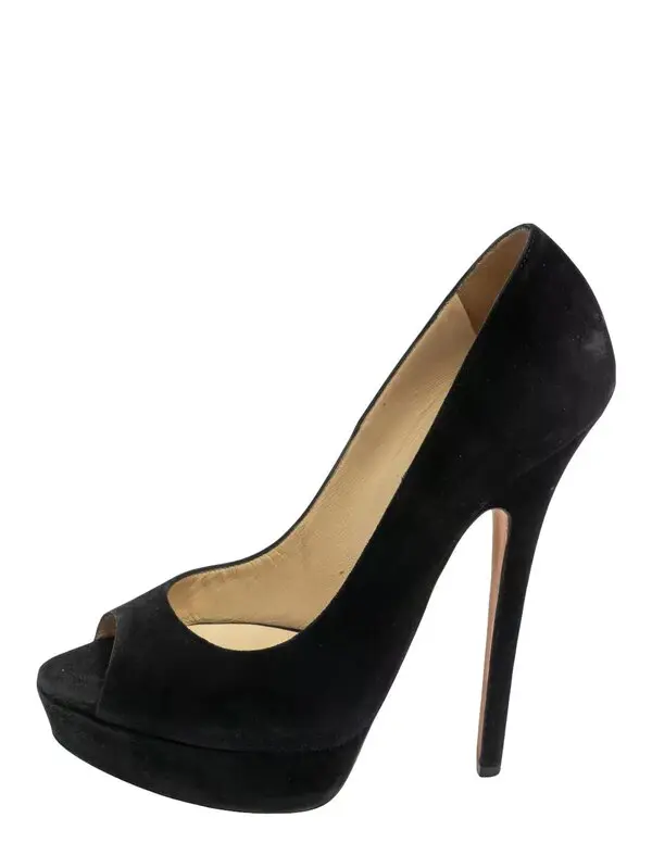 JIMMY CHOO 150mm Suede Heeled Pumps - Black