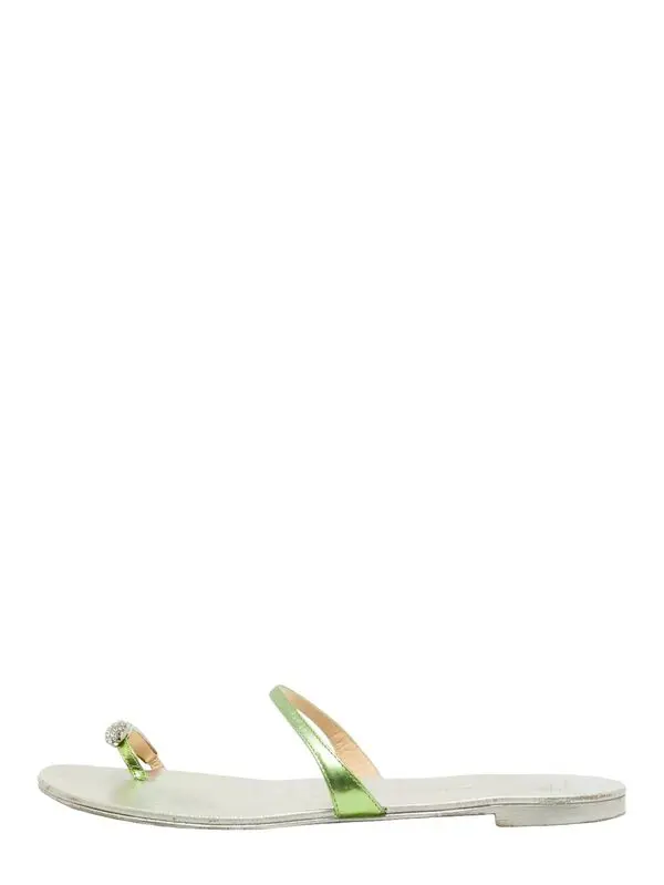 GIUSEPPE ZANOTTI Hillary Embellished Sandals - Green