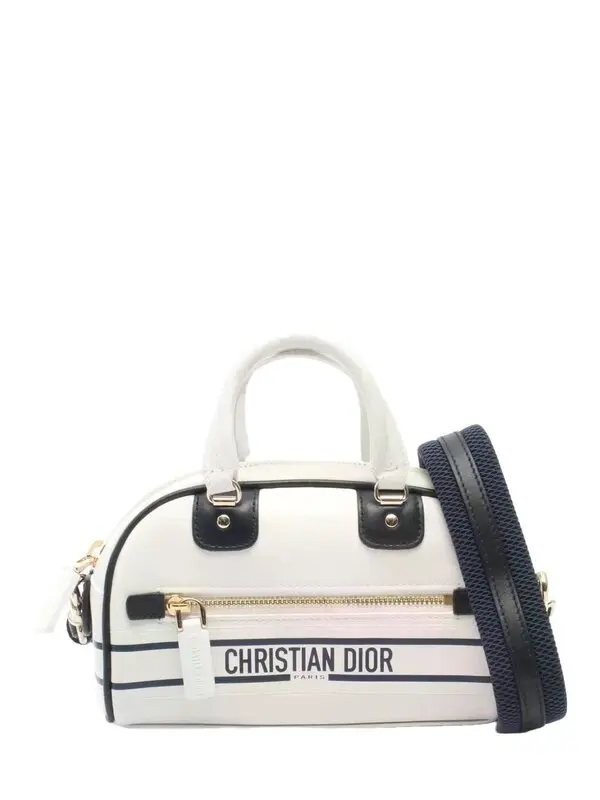 Dior Pre-owned 2010s Mini Vibe Bowling Bag - White