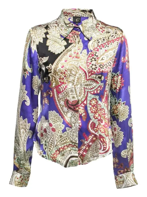 Just Cavalli Paisley-print Shirt - Purple