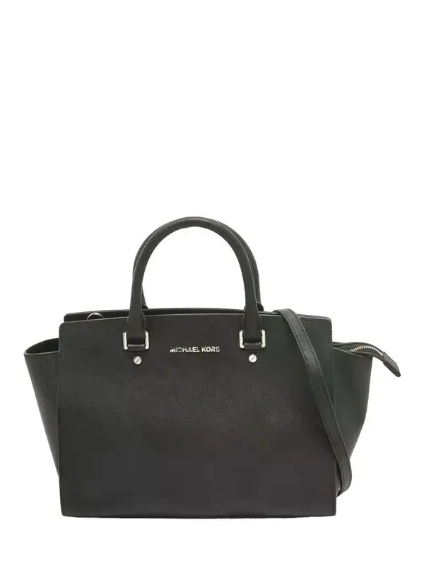 Michael Kors Selma Leather Tote Bag - Black