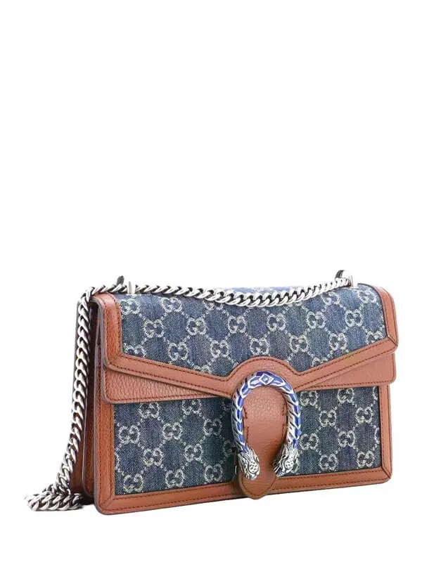 Gucci Dionysus Gg Denim Small Shoulder Bag - Blue