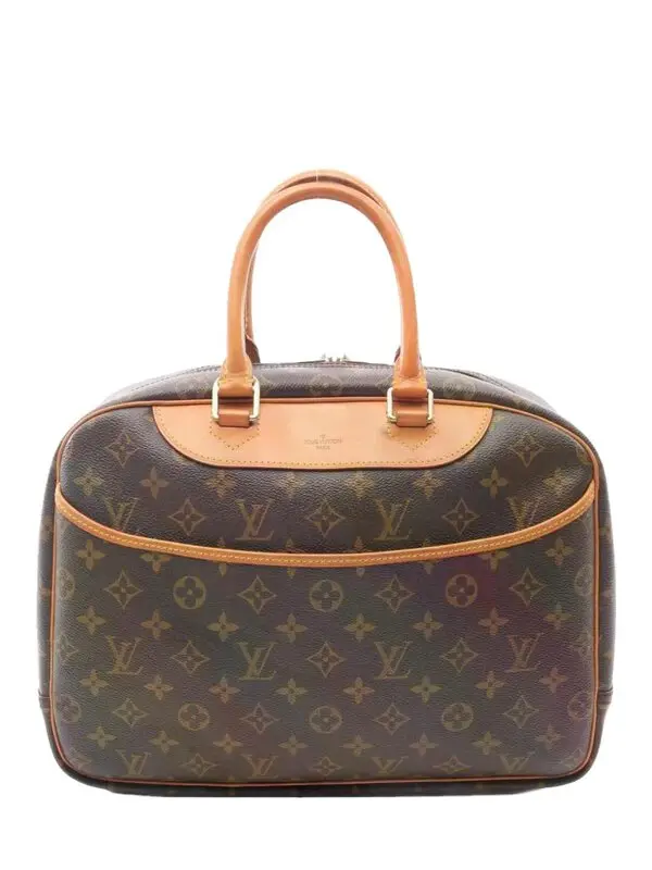 LOUIS VUITTON 1998 Deauville Bowling Handbag - Brown
