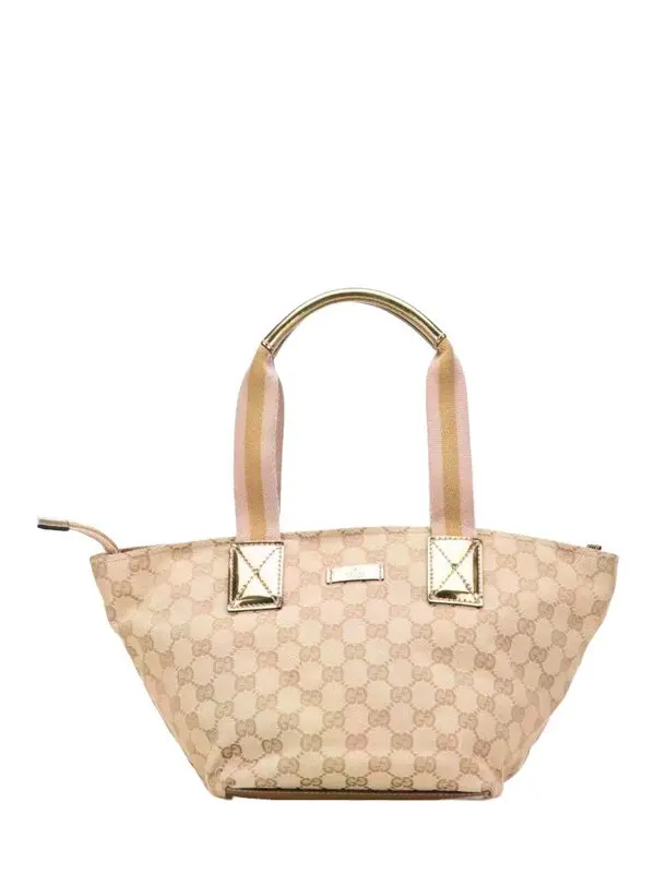Gucci Gg Canvas Web Handbag - Brown