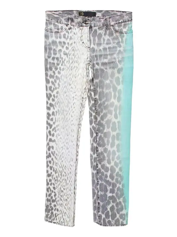 Just Cavalli Animal-print Trousers - Grey
